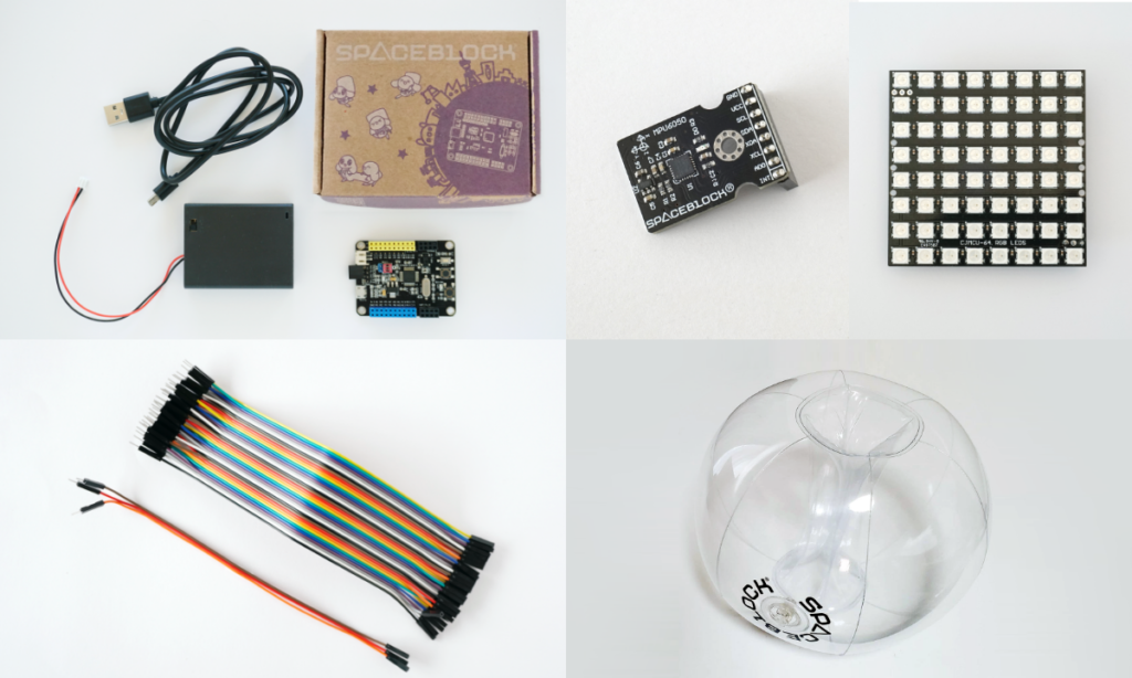 [SPACEBLOCK-13]光るビーチボールを作ろう！〜三軸ジャイロセンサ・スペースボール – 知りたい！プログラミングツール図鑑