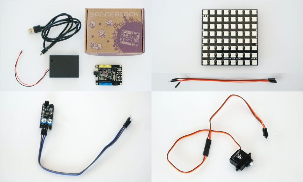 [SPACEBLOCK-18]クマをパンチでKO！運動不足解消装置〜障害物回避センサ・サーボモーター – 知りたい！プログラミングツール図鑑