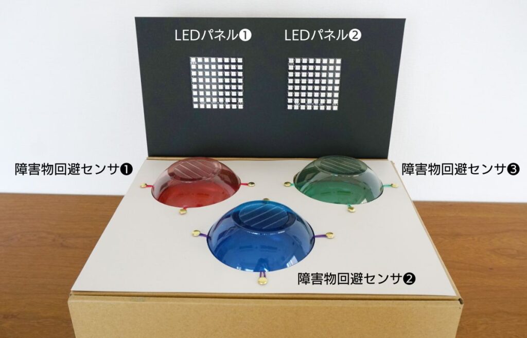 [SPACEBLOCK-19]センサとLEDをたくさん使いたい！〜障害物回避センサ×3・LEDパネル×2・圧電スピーカー – 知りたい！プログラミングツール図鑑